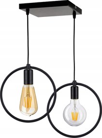 závěsné stropní svítidlo Zwis Edison Loft 2 E27 kruhová