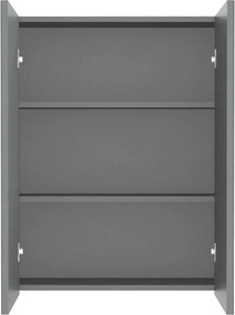 Koupelnová skříňka se zrcadlem 60 x 15 x 75 cm MDF antracitová 331529