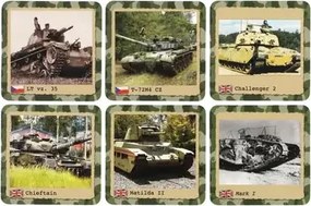 HRACÍ KARTY Pexeso Military Tanky / 80 kartiček
