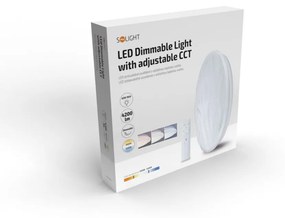 Solight LED stropní světlo Wave, 60W, 4200lm, stmívatelné, změna chromatičnosti, dálkové ovládání