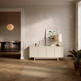 Krémová komoda 180x75x40 cm Solei – MOME