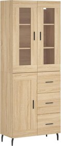 Skříň highboard dub sonoma 69,5 x 34 x 180 cm kompozitní dřevo 3198676
