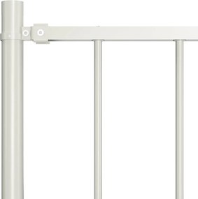 Plotový panel Woerden se sloupky ocelový 1,7x0,75 m bílý 145215