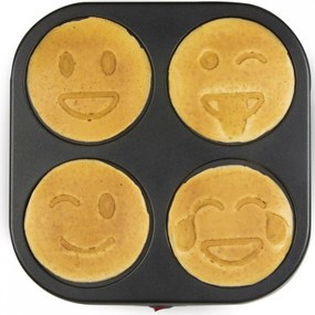 DOMO Elektrický lívanečník smajlík emoji, 600W DO8718P
