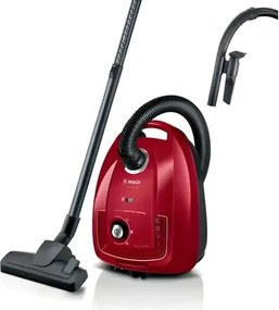 BOSCH BGB38RD2 černá, červená / Sáčkový vysavač / 600 W / 4 L / 79 dB