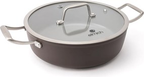 Elmich Nepřilnavá keramická hluboká pánev Zen Ø 28 cm - hnědá
