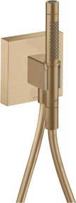 Axor Starck - Set sprchové hlavice, držáku a hadice, 2 proudy, kartáčovaný bronz 12626140