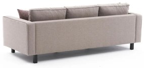 Atelier del Sofa 3-místná pohovka Kale Linen - Cream, Krémová