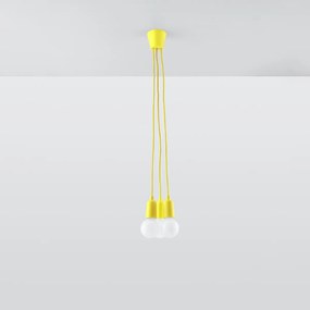 Sollux Lighting Závěsné svítidlo DIEGO 3 žluté