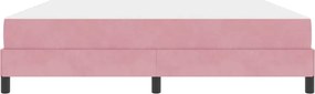 Postel s boxspringem s matrací Růžová 180 x 200 cm textil 3398712