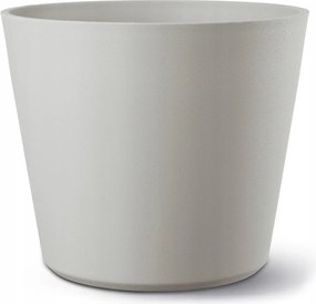 Balkonový Kulatý Květináč S Podstavcem Deroma 38 CM Vaso Origin Světle Šedý