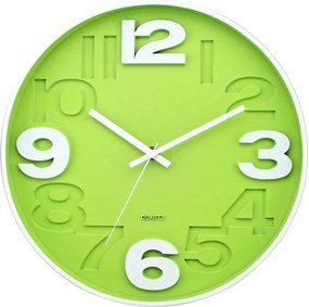Postershop Nástěnné hodiny: Zelená (2) - 30 cm
