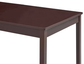 vidaXL Marketos Jídelní stůl tmavě hnědý 180 x 90 x 73 cm borové dřevo