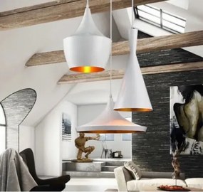 Designový lustr Mix bílé/zlaté