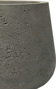 Květináč GIRAR, sklolaminát, výška 27 cm, tmavě šedá