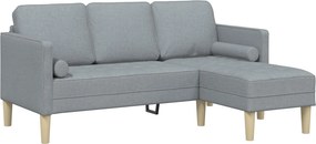 Set pohovek 2 ks Světle šedá Polyester 3329252