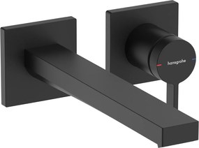 Hansgrohe Tecturis E, páková umyvadlová baterie EcoSmart+ pod omítku s výtokem 225 mm, černá matná, HAN-73051670