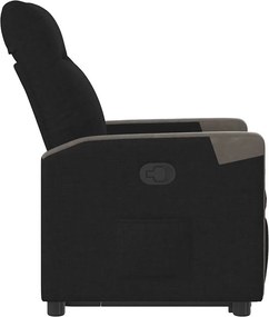 Zvedací polohovací křeslo černé textil 3324092