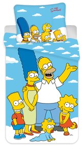 Jerry Fabrics Bavlněné povlečení 140x200 + 70x90 cm - The Simpsons family "Clouds 02"