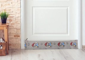 Bellatex Polštářek válec Šedá,Modrá 15x85 cm