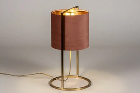 Stolní lampa Burnham Brown and Gold