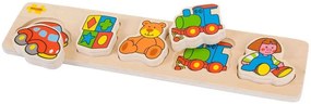 Bigjigs Toys Dřevěné vkládací puzzle hračky