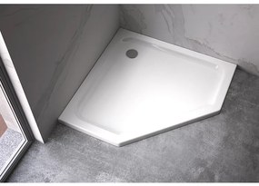 BPS-koupelny Pětiúhelníková sprchová vanička HYD-PSV-ST07C 100x100 bílá