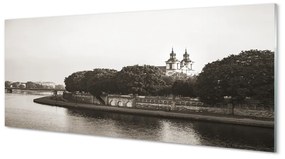 akrylový obraz Krakow River bridge 120x60 cm