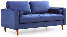 Designová sedačka Jarmaine 175 cm tmavě modrá