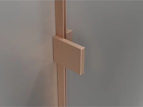 Mexen Lunar L sprchová stěna Walk-in levá 110 x 200 cm, transparentní 8 mm, kartáčovaná měď - 830L-110-000-65-00-L