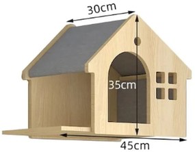 Designový a velmi kvalitní nástěnný nábytek pro kočky z masivu Varianta: Cattery 4