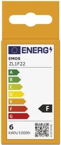 Emos lighting LED žárovka Basic Mini Globe / E14 / 5,5 W (40 W) / 470 lm / teplá bílá 1525731246