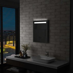 vidaXL Koupelnové nástěnné zrcadlo s LED osvětlením 50 x 60 cm