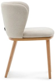 Béžové čalouněné jídelní křeslo Ciselia – Kave Home