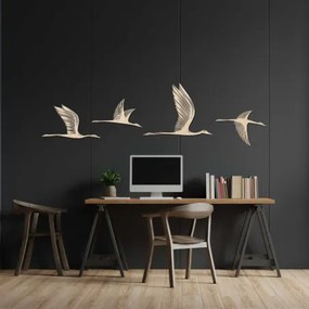 Dřevění ptáci na zeď | Moderní dekorace do obývacího pokoje I SENTOP PR0525
