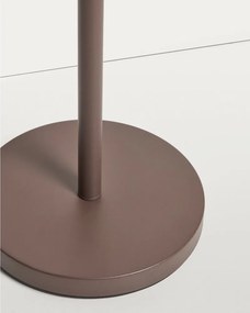 Hnědá stojací lampa s textilním stínidlem (výška 153 cm) Navat – Kave Home