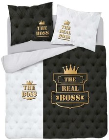 Francouzské povlečení The Boss Bavlna, 220/200, 2x70/80 cm