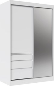 ADRK Furniture Posuvná skříň se zrcadlem HAIDAR 140 ADRK-SW-HAI-140-W
