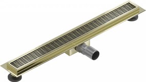 Mexen Flat M33 nerezový sprchový žlab 50 cm, zlatá, 1533050-15