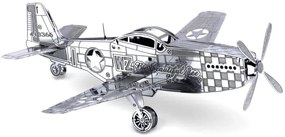 Metal earth 3d puzzle letadlo mustang p-51