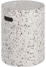 OnaDnes -20% Bílý cementový odkládací stolek Kave Home Jenell 35 cm