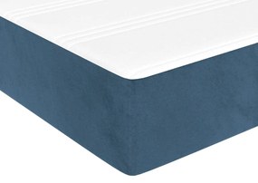 Taštičková matrace tmavě modrá 90 x 190 x 20 cm samet,  347712