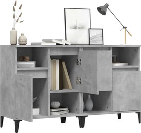 Příborníky 2 ks betonově šedé 60 x 35 x 70 cm kompozitní dřevo 3185731