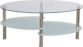 vidaXL Konferenční stolek s exkluzivním designem [240508] Barva: Bílá