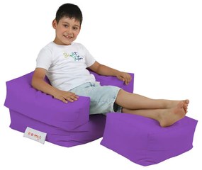 Atelier del Sofa Zahradní sedací vak Kids Single Seat Pouffe - Purple, Purpurová