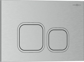 Mexen Tex 03, tlačítko na splachování, broušený nikl, 6103-10