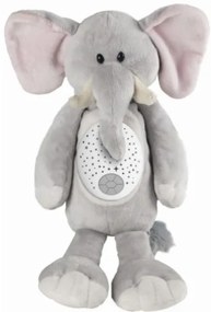Kaichi Plyšový Slon s projektorem - šedý