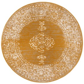 Hanse Home Collection koberce Kusový koberec Gloria 105518 Mustard kruh ROZMĚR: 160x160 (průměr) kruh