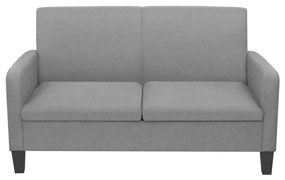 Dvousedačka, 135x65x76 cm, světle šedá 244708