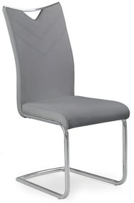 Jídelní židle Miley, šedá / stříbrná